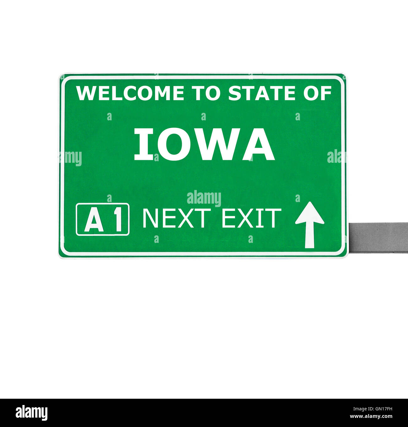 Iowa road sign hi-res stock photography and images - Alamy