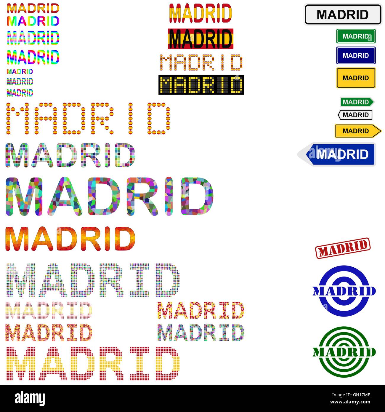 Madrid design Stock Vector Images - Alamy