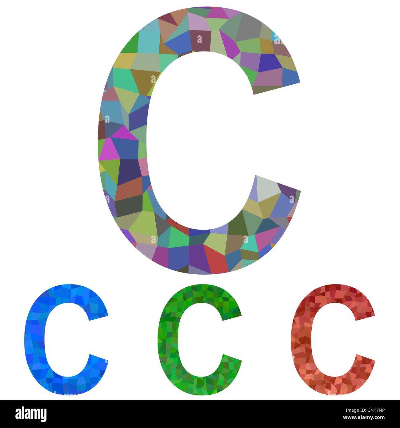 Mosaic letter hi-res stock photography and images - Alamy