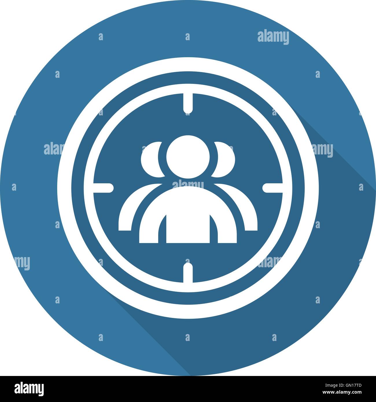 Targeting Icon. Flat Design Stock Vector Image & Art - Alamy