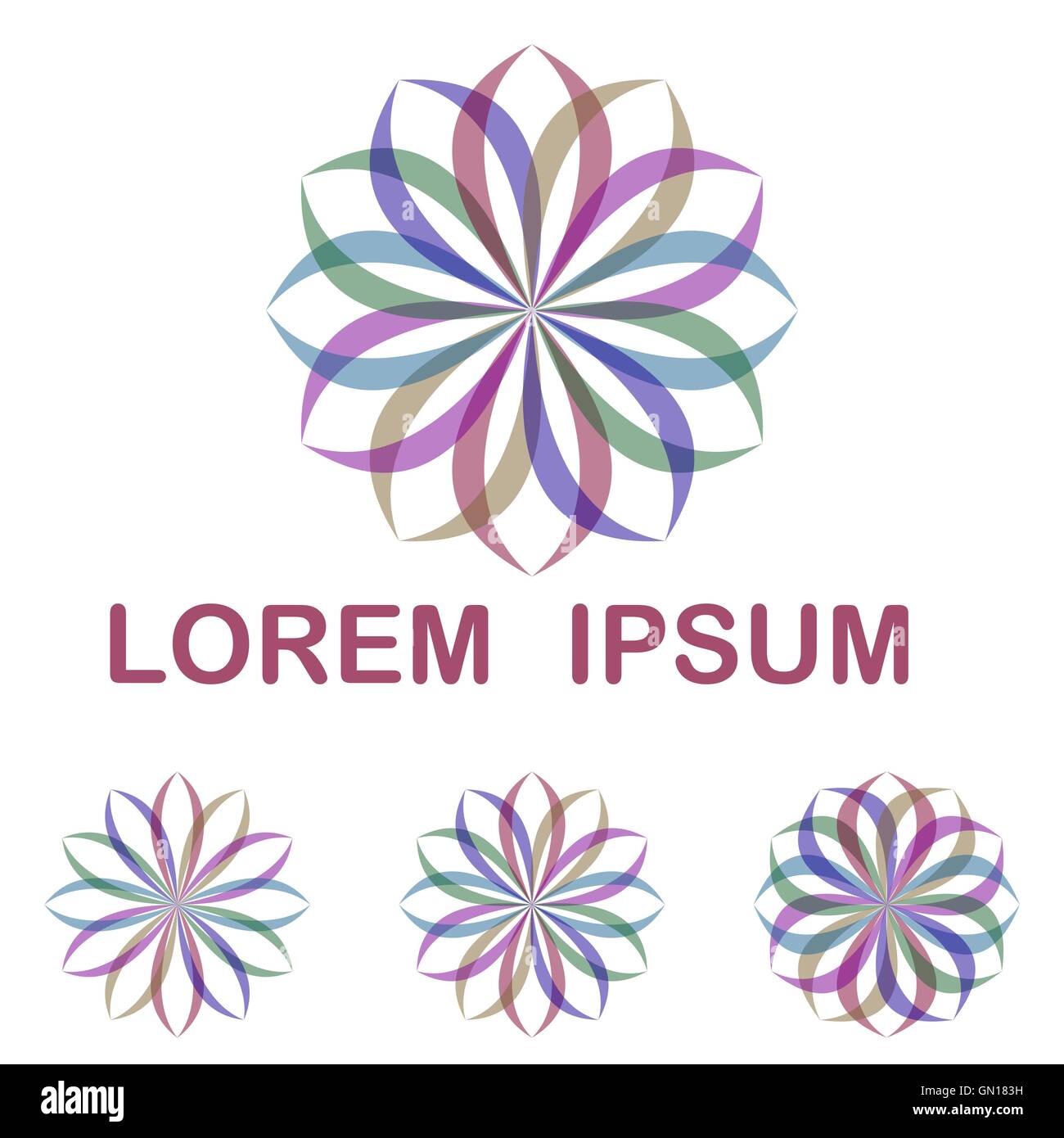 Colorful round symbol design set Stock Vector Image & Art - Alamy