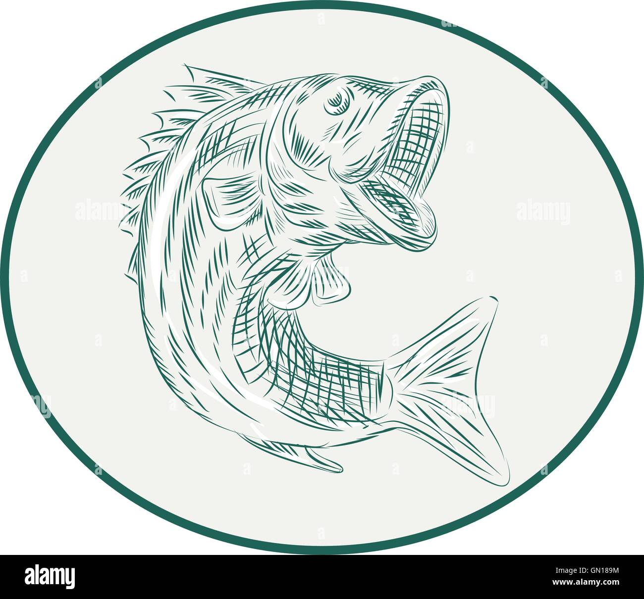 Fish etching Stock Vector Images - Alamy