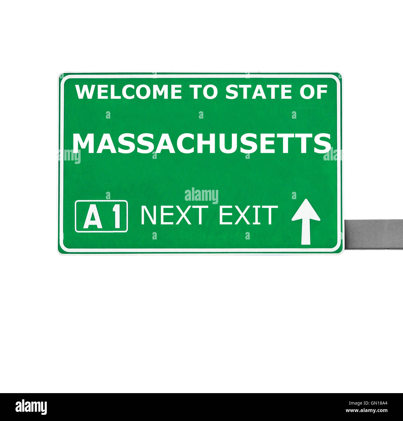 Massachusetts road sign hi-res stock photography and images - Alamy