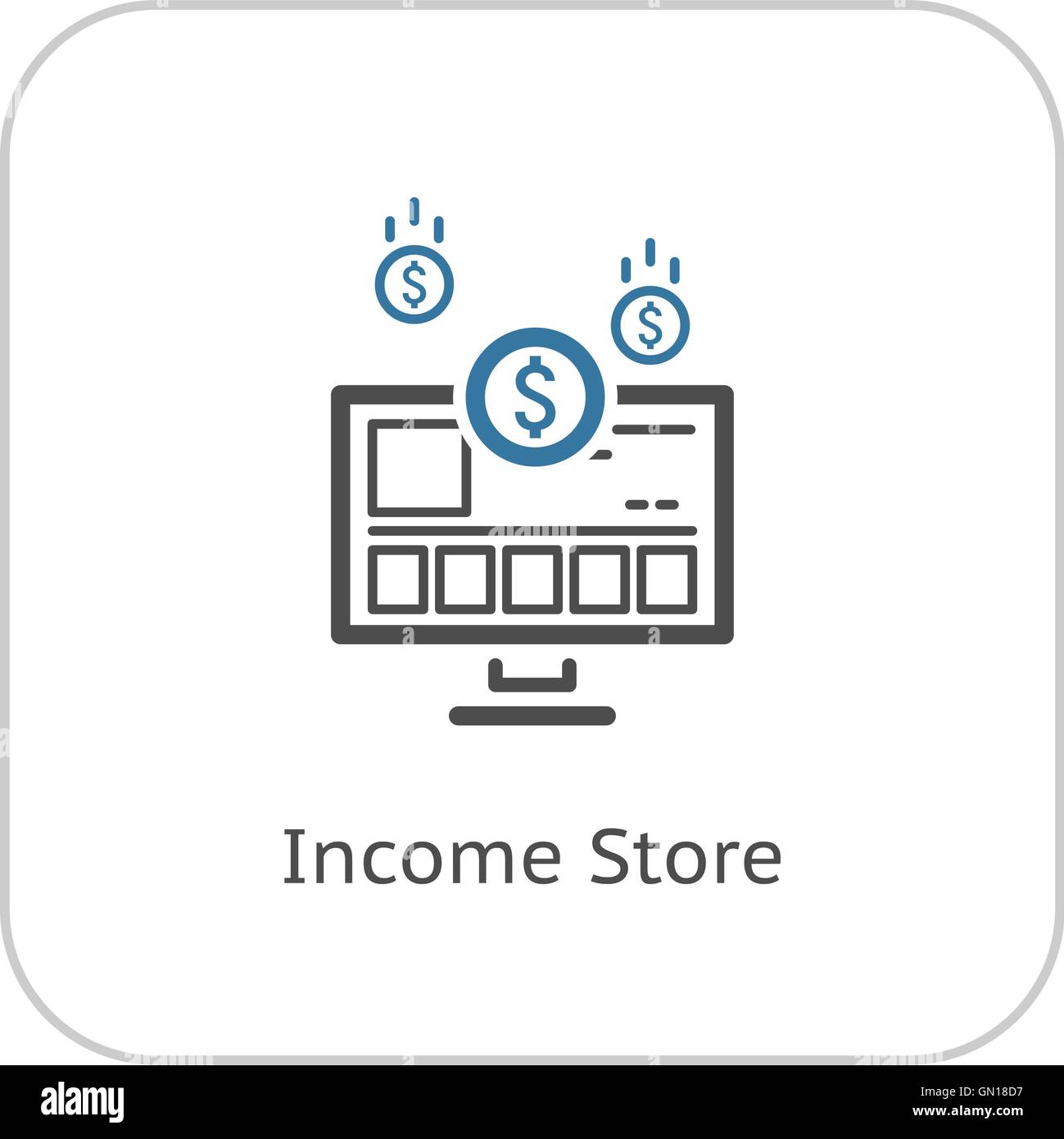 Income Store Icon. Business Concept Stock Vector Image & Art - Alamy