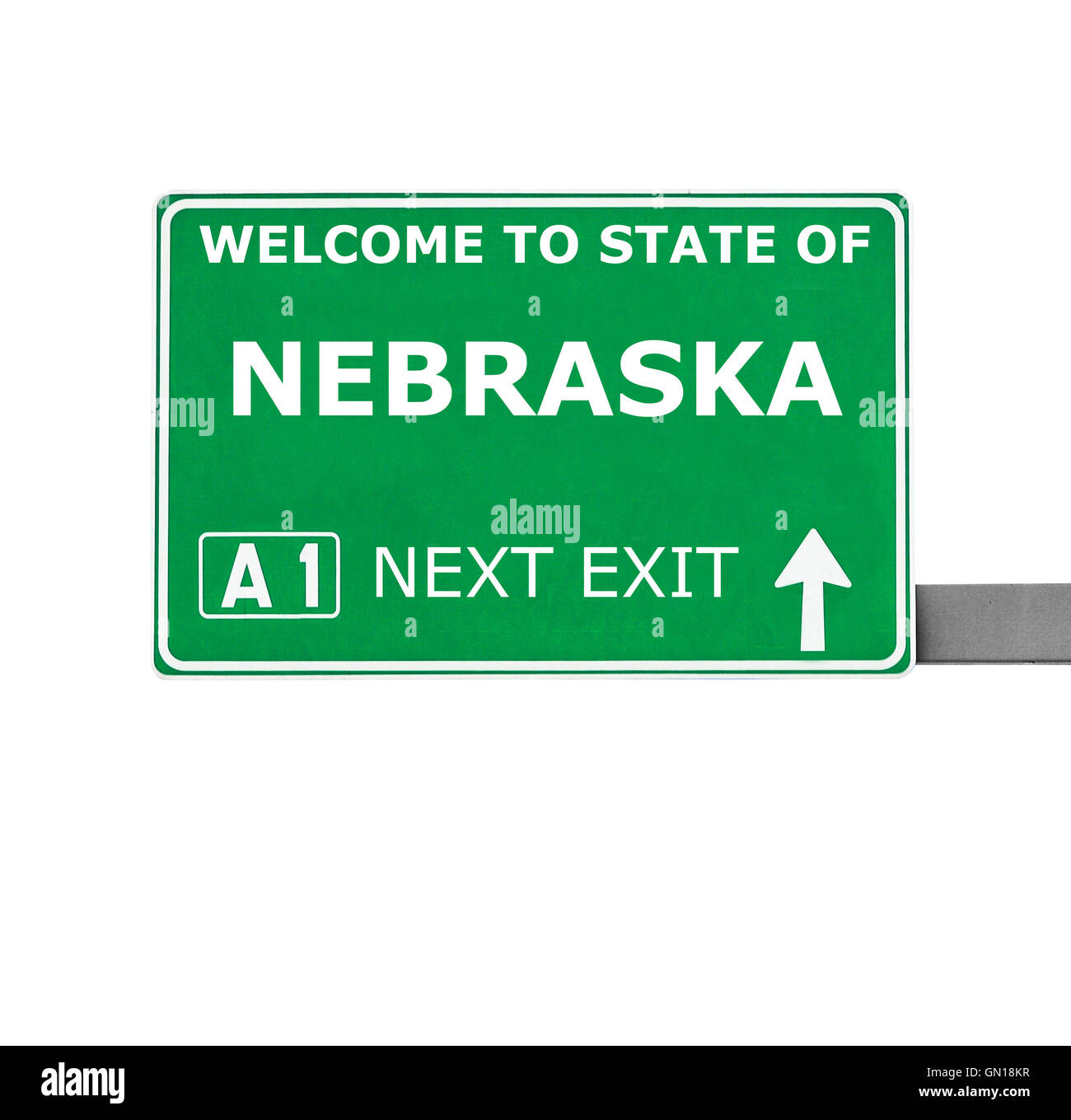Nebraska road sign hi-res stock photography and images - Alamy