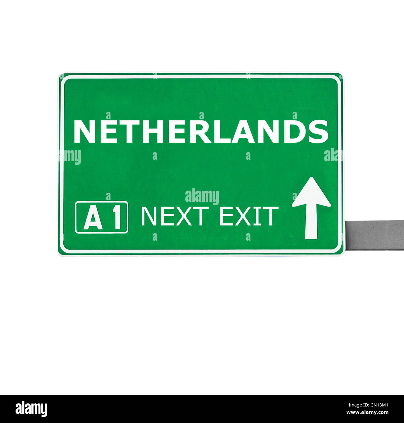 NETHERLANDS road sign isolated on white Stock Photo - Alamy