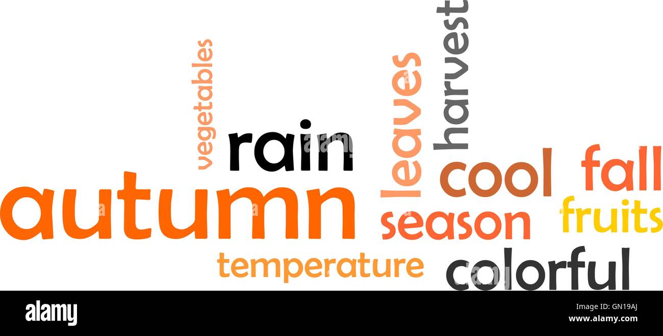 Fall word hi-res stock photography and images - Alamy