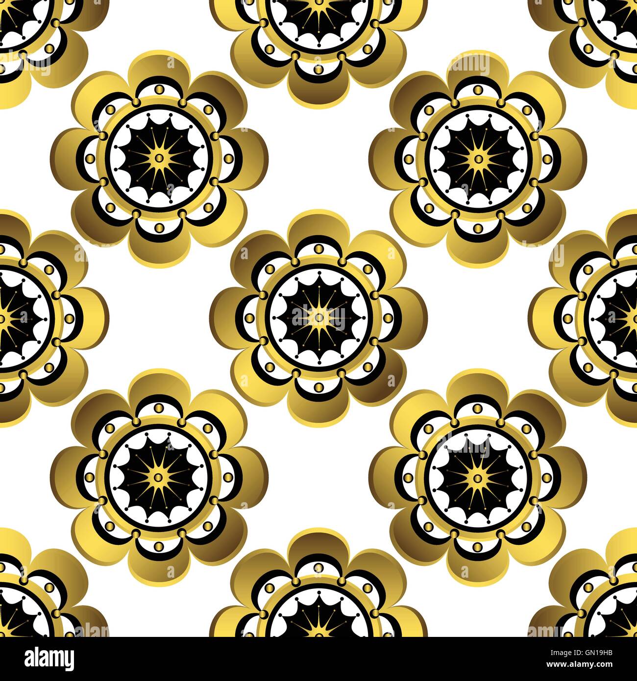 Seamless white floral pattern Stock Vector Image & Art - Alamy