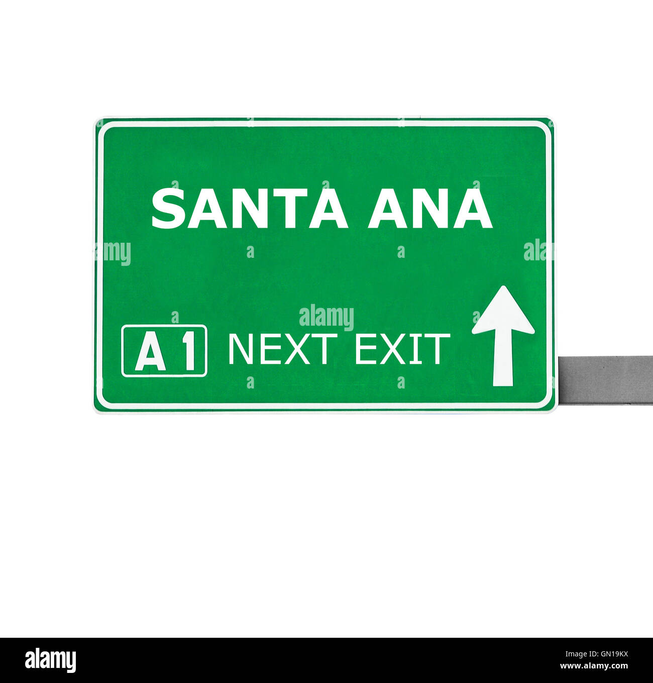 SANTA ANA road sign isolated on white Stock Photo - Alamy