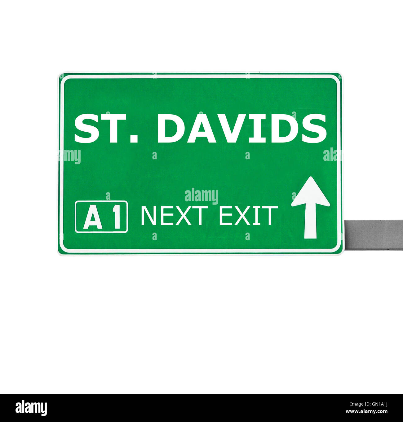 ST. DAVIDS road sign isolated on white Stock Photo - Alamy