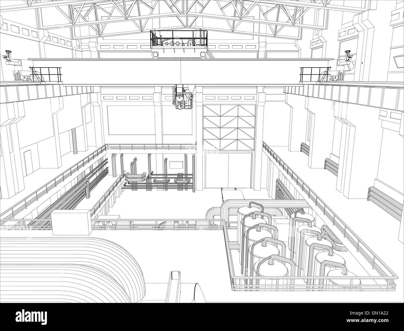 Illustration of equipment for heating system Stock Vector Image & Art ...