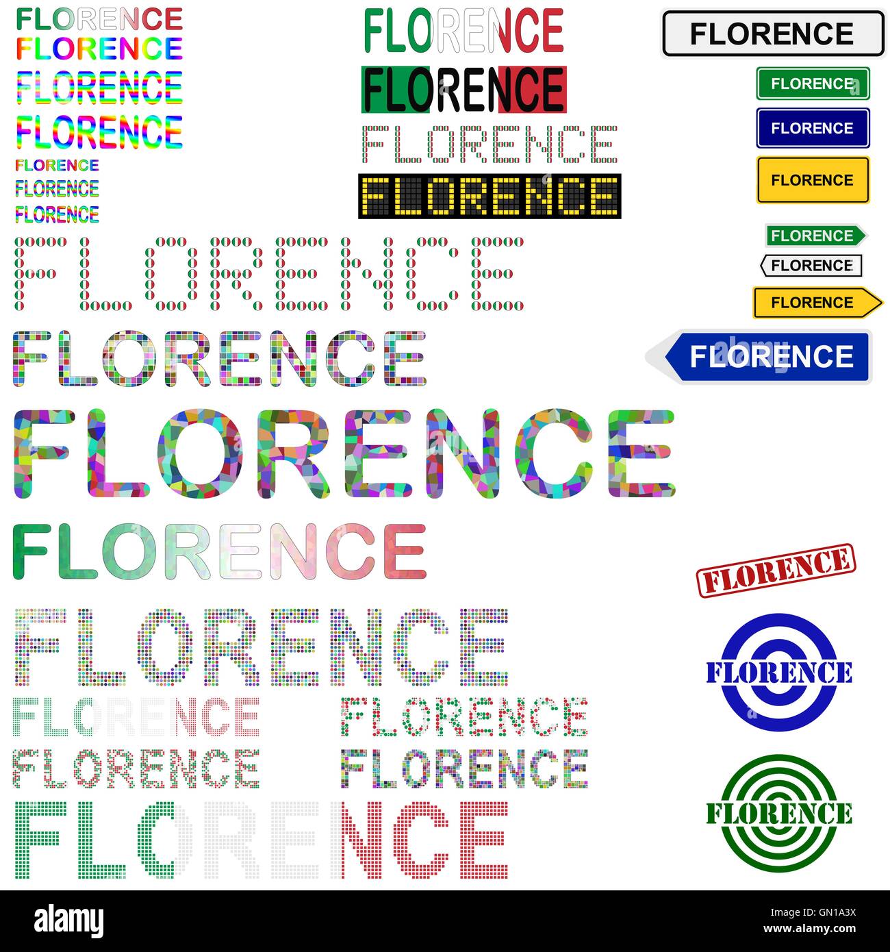 Florence italy tuscany firenze Stock Vector Images - Alamy
