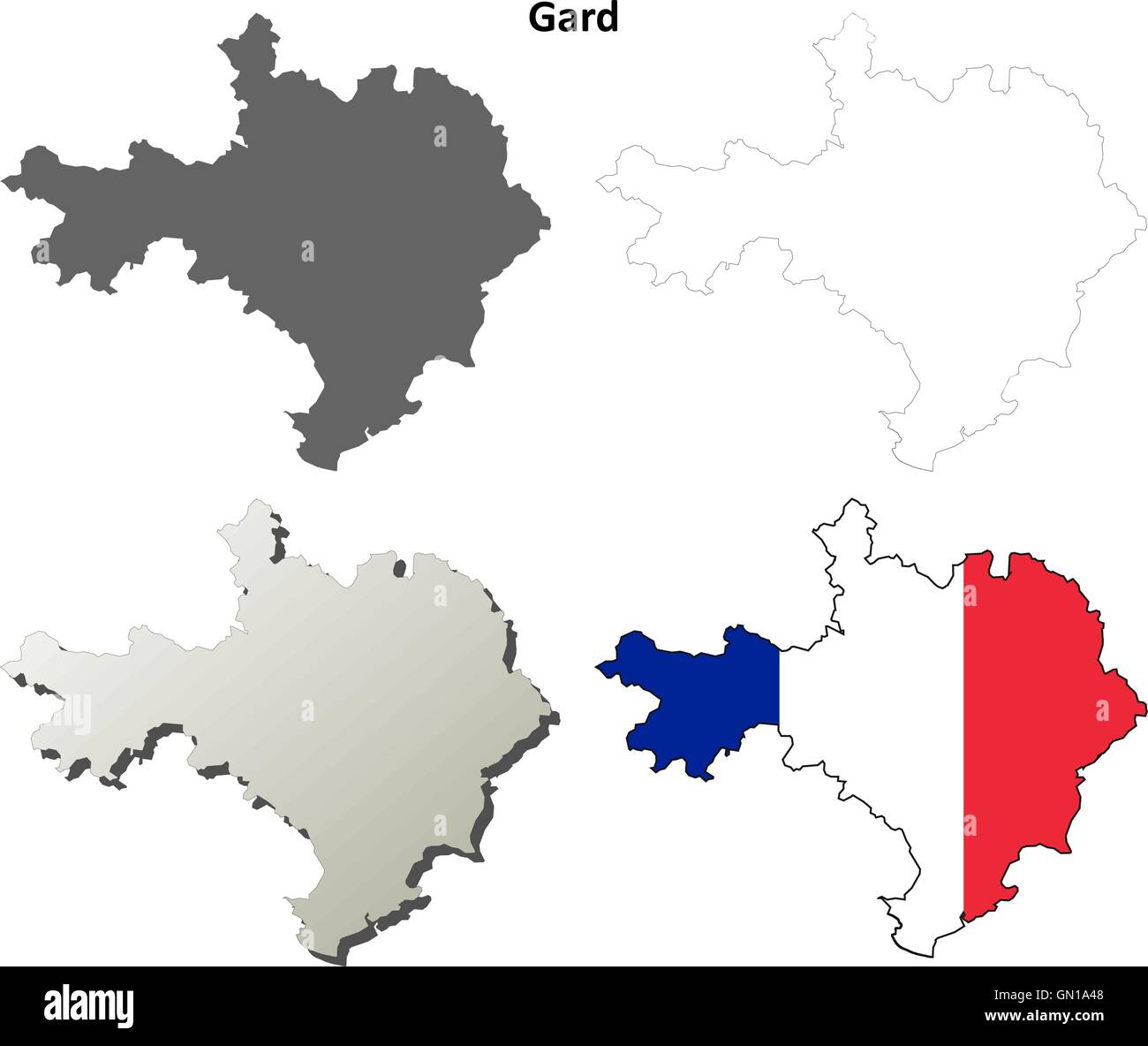 French gard Stock Vector Images - Alamy