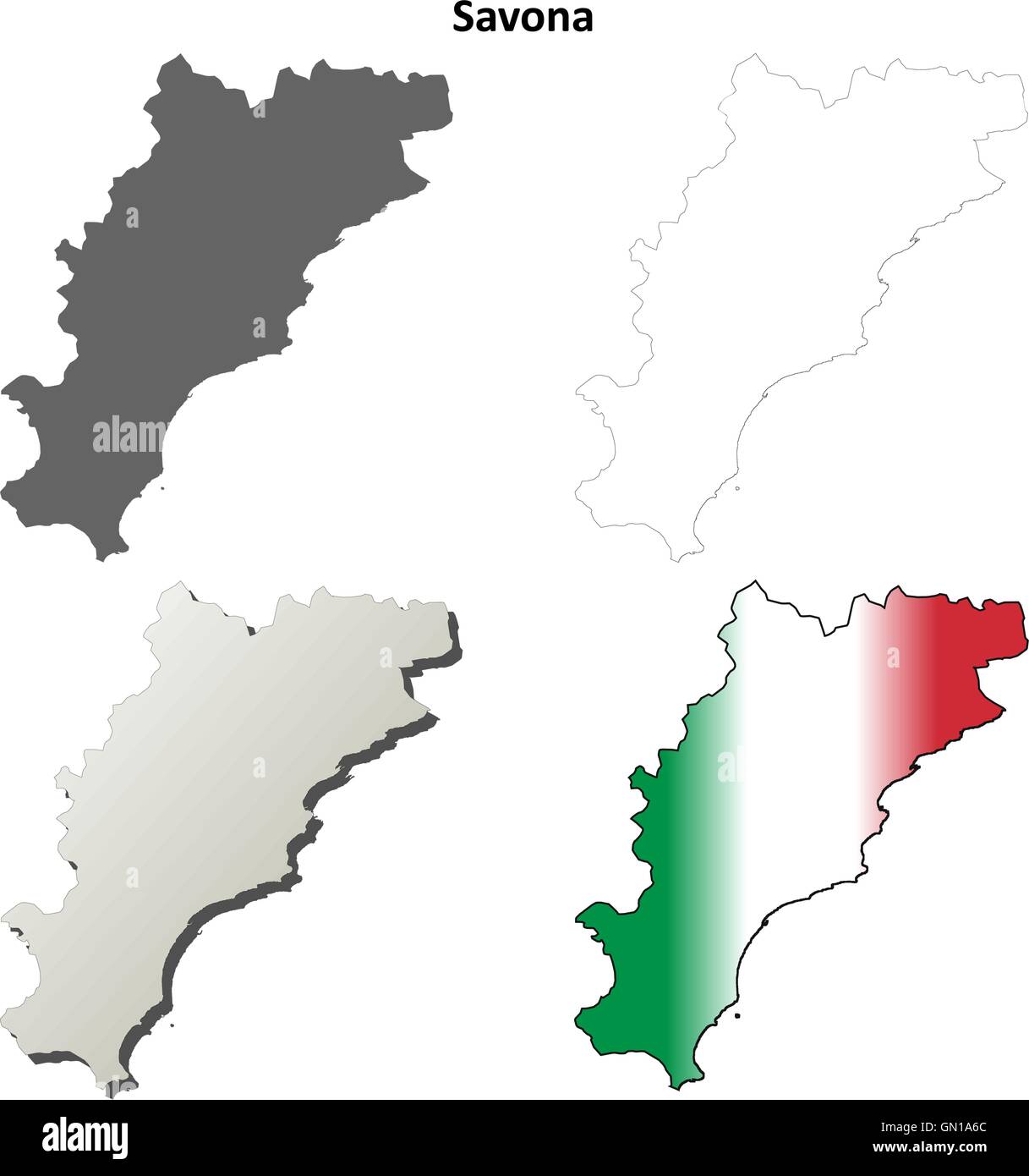 Map of savona Stock Vector Images - Alamy