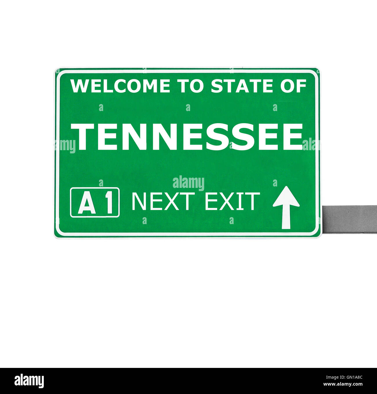 TENNESSEE road sign isolated on white Stock Photo - Alamy