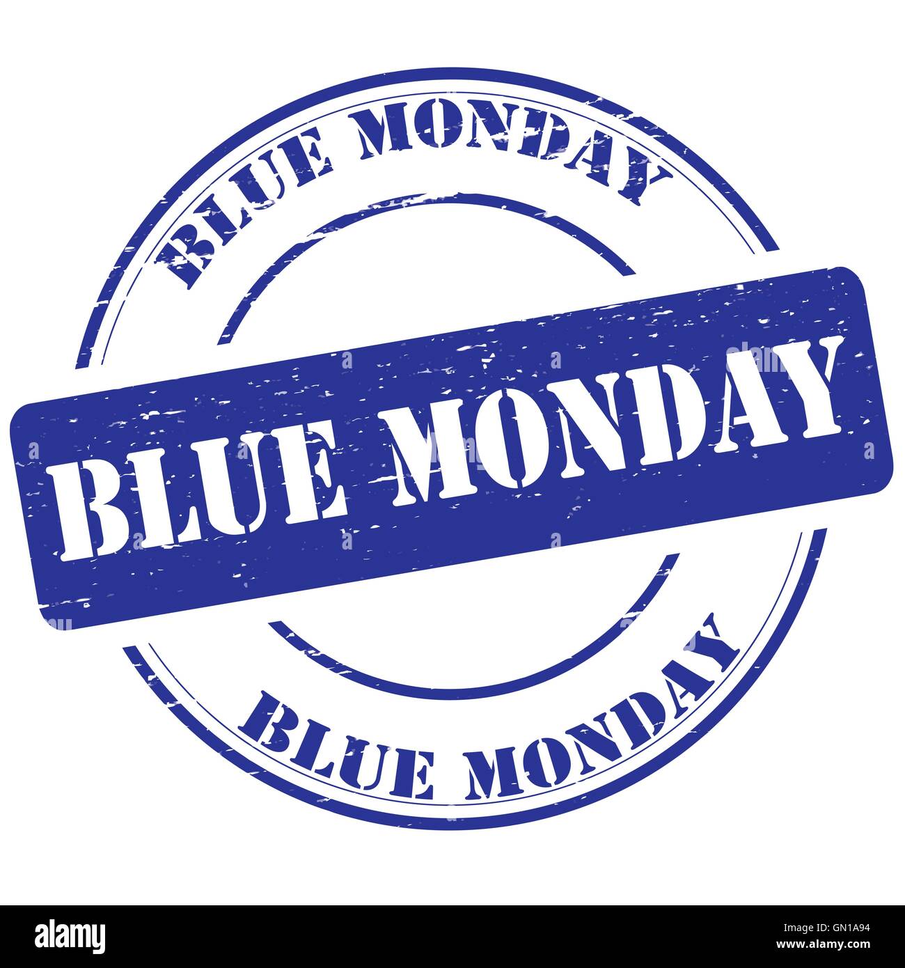 Blue monday concept text Stock Vector Images - Alamy