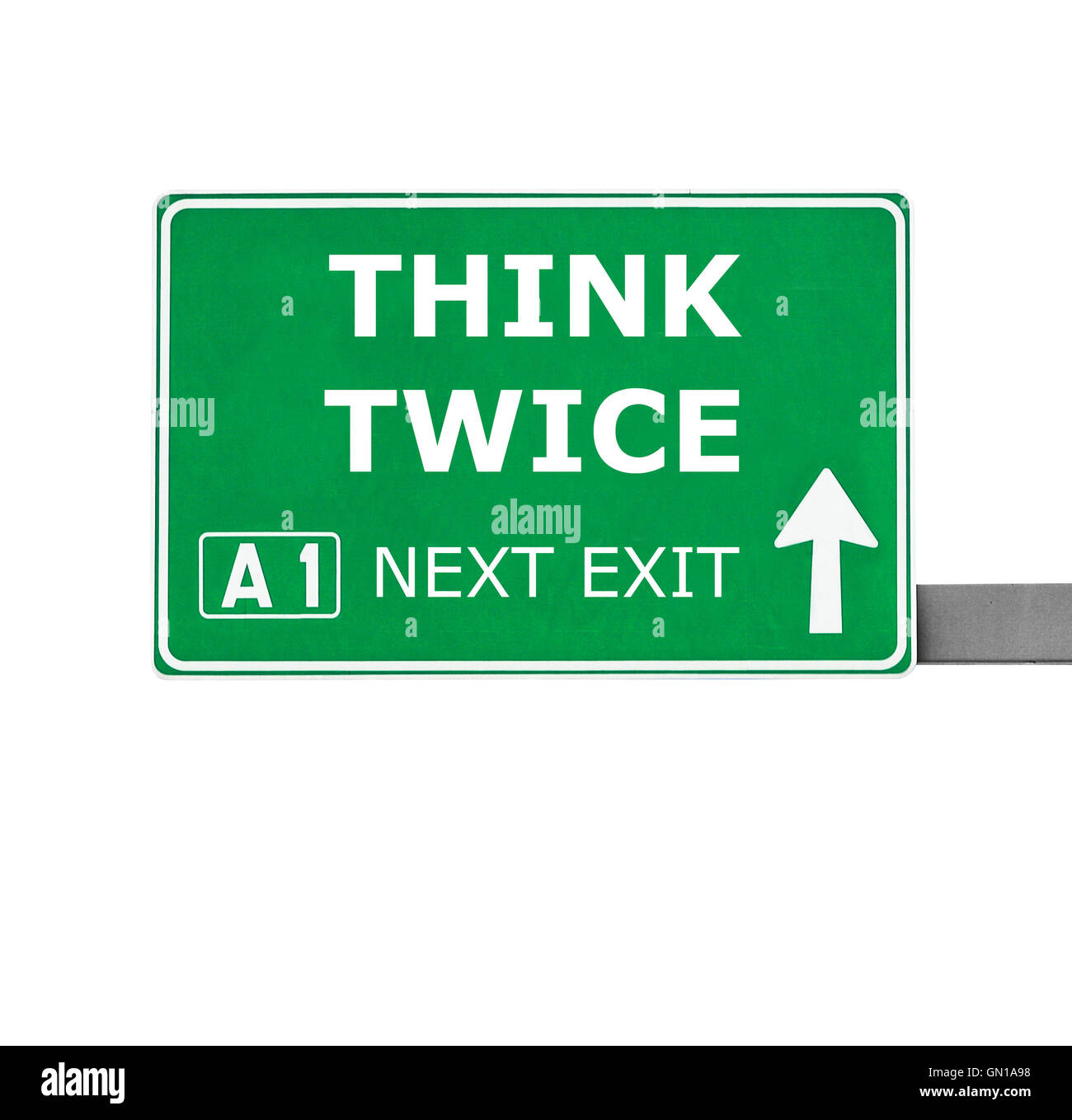 Think twice hi-res stock photography and images - Alamy