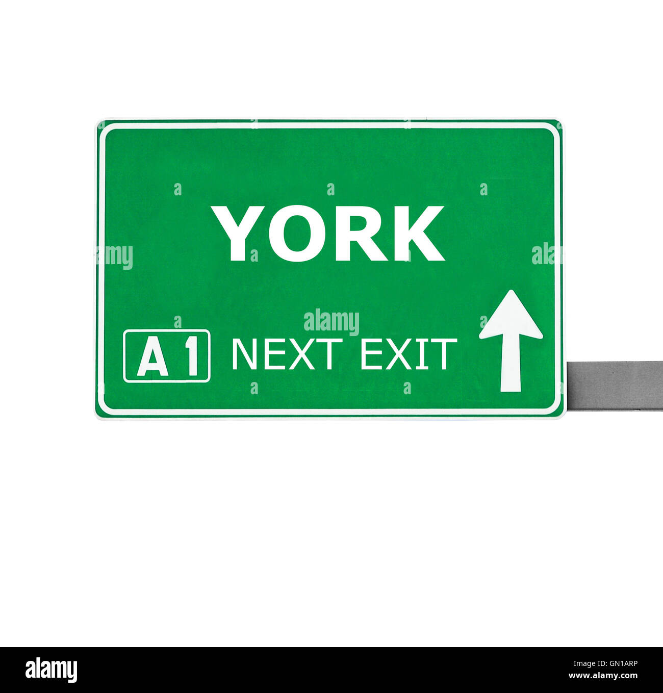 YORK road sign isolated on white Stock Photo - Alamy