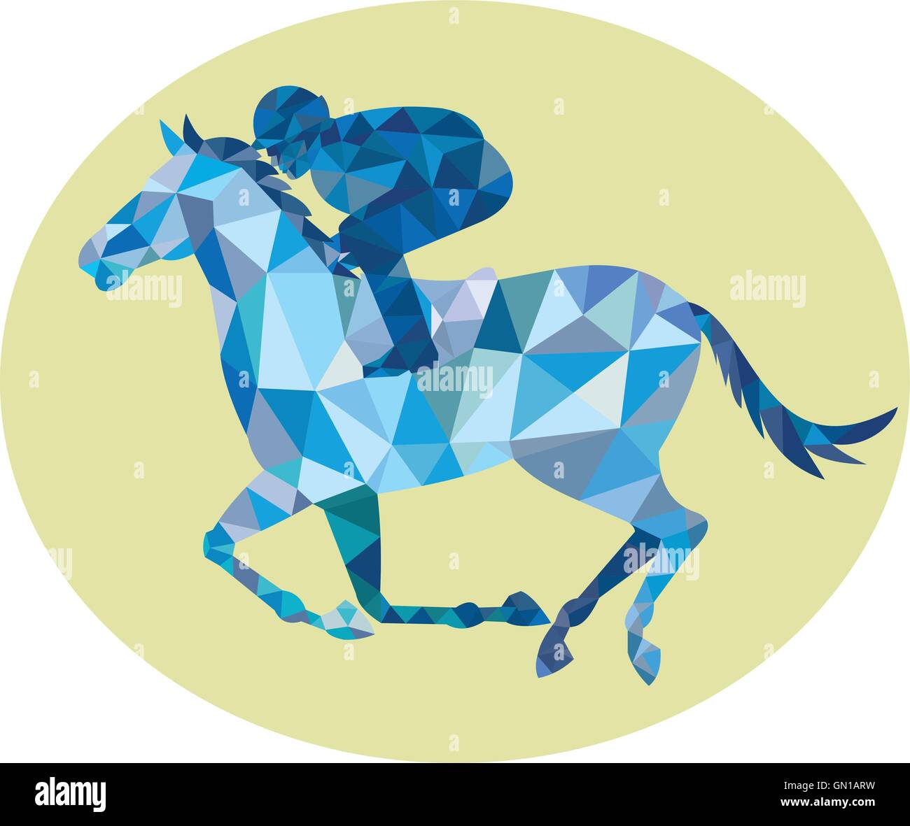 3d horse racing Stock Vector Images - Alamy