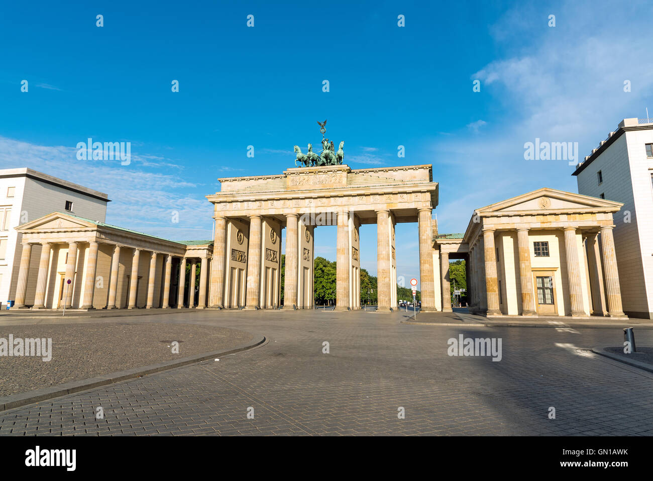 The famous Brandenburg Gate in Berlin, Germany Stock Photo - Alamy