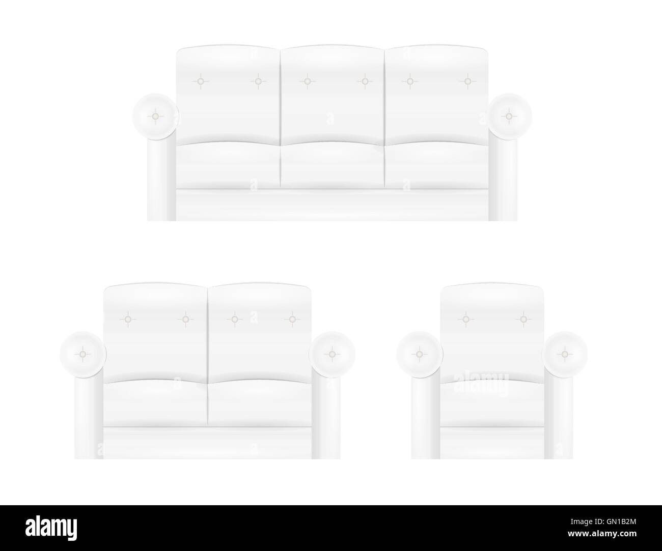 white sofa furniture Stock Vector Image & Art - Alamy