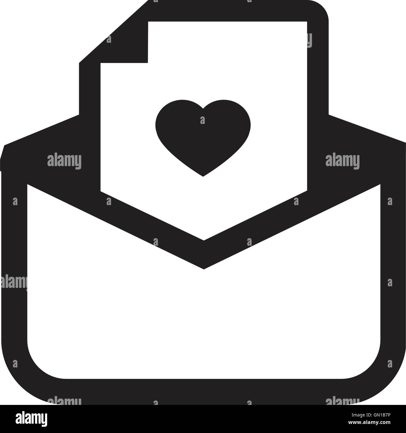 love letter icon Stock Vector Image & Art - Alamy