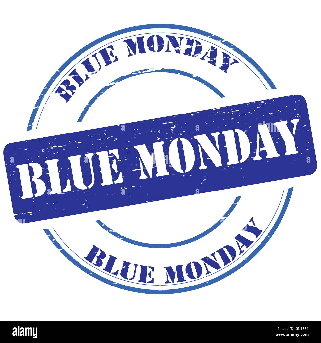 Blue monday concept text Stock Vector Images - Alamy