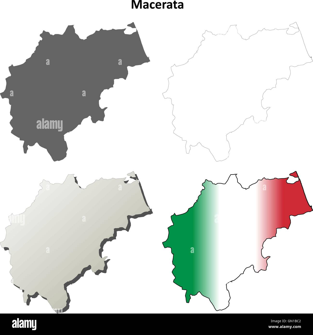 Map of macerata hi-res stock photography and images - Alamy