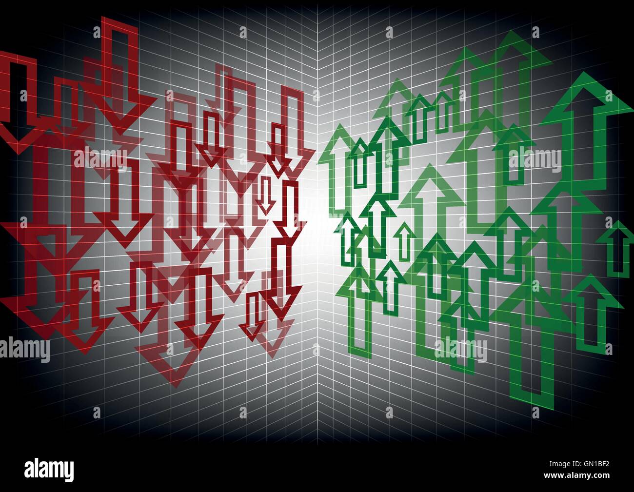 arrow up and down abstract bg Stock Vector Image & Art - Alamy