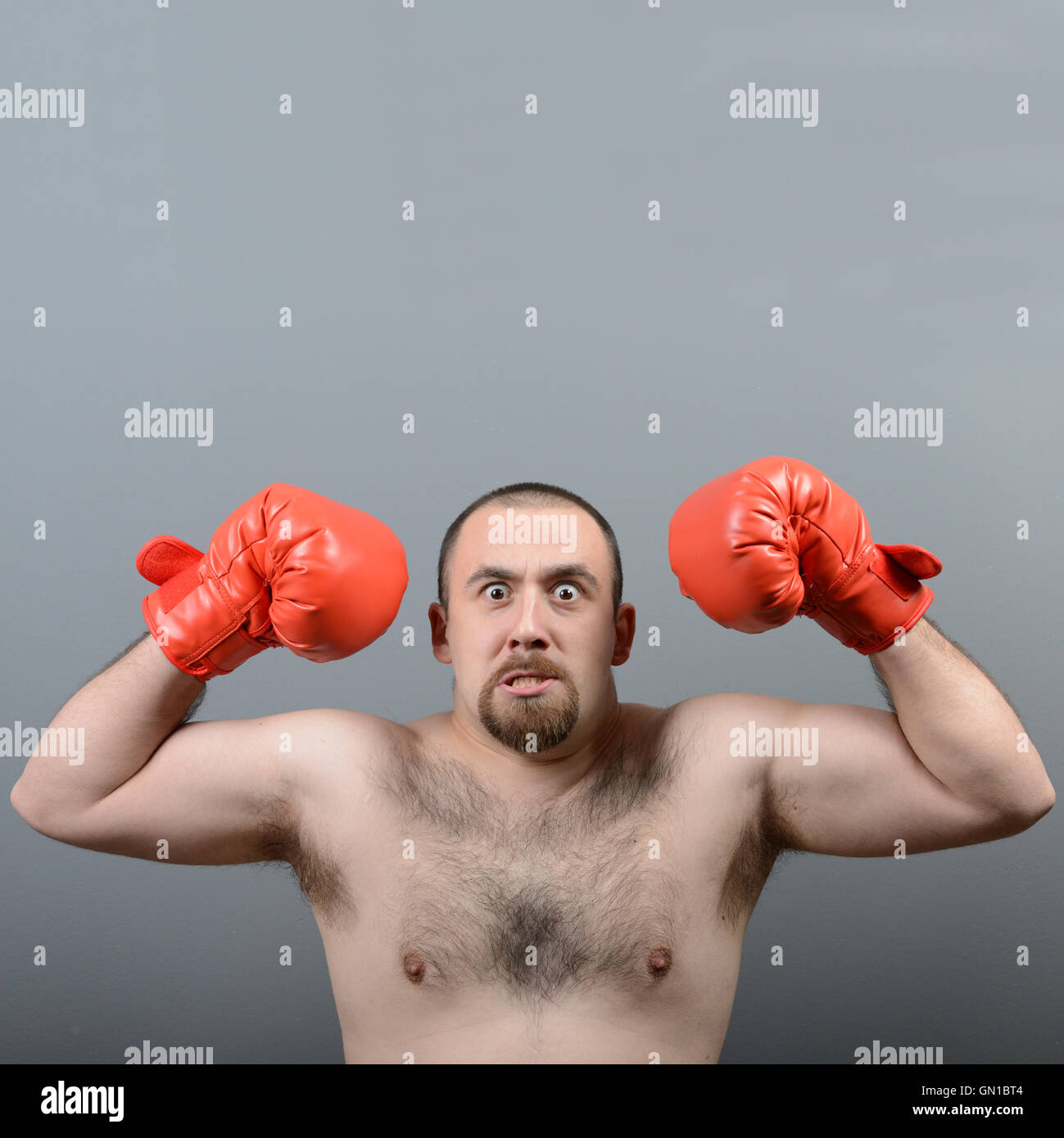 Man boxer portrait fat hi-res stock photography and images - Alamy
