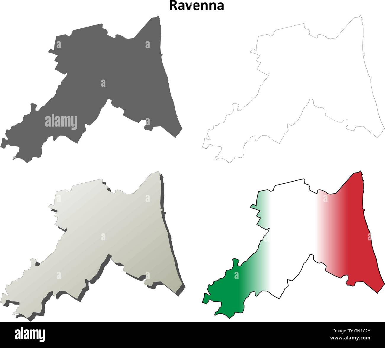 Map of ravenna hi-res stock photography and images - Alamy