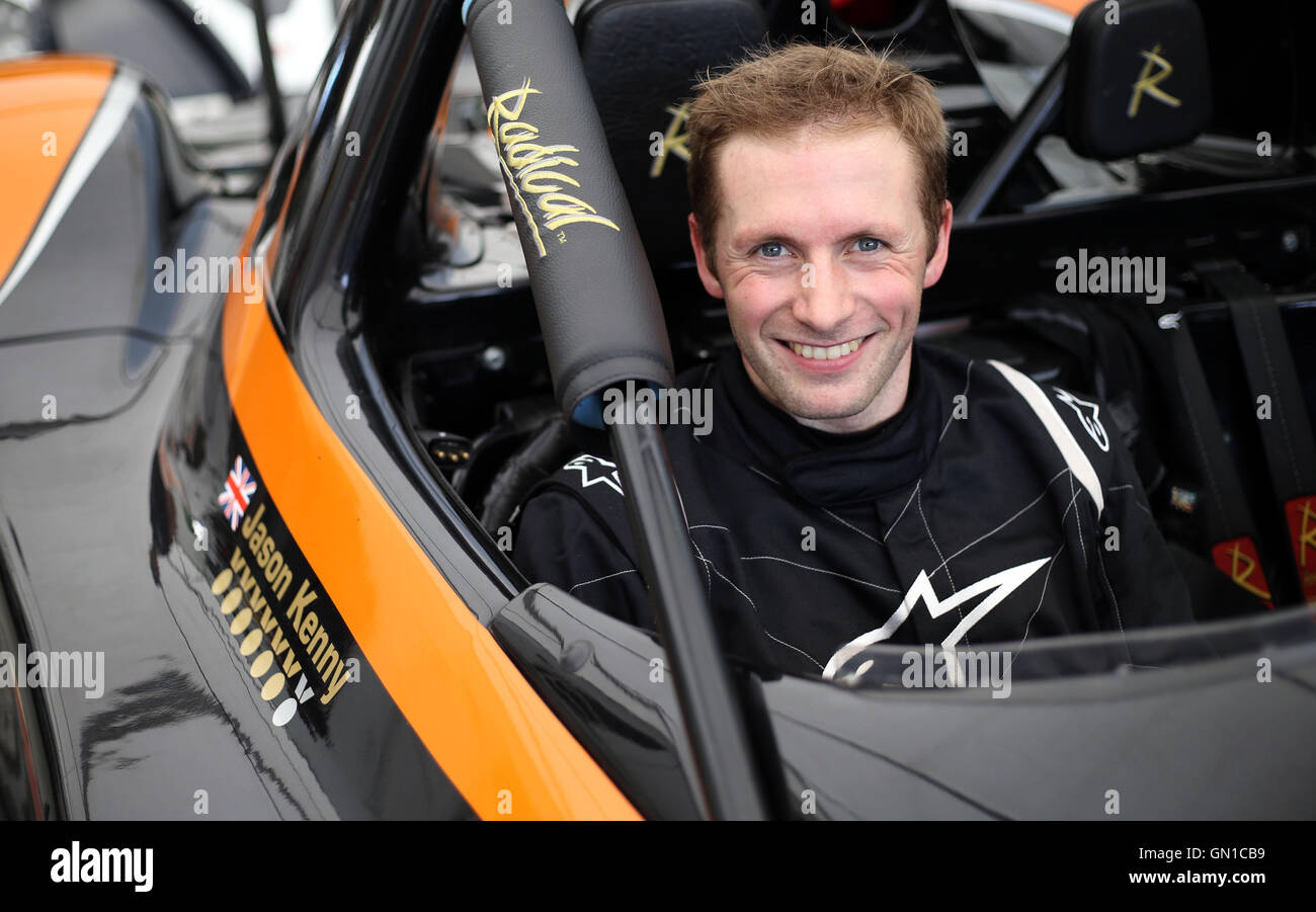 Olympic gold medal-winning cyclist Jason Kenny sits in a Radical SR3 ...