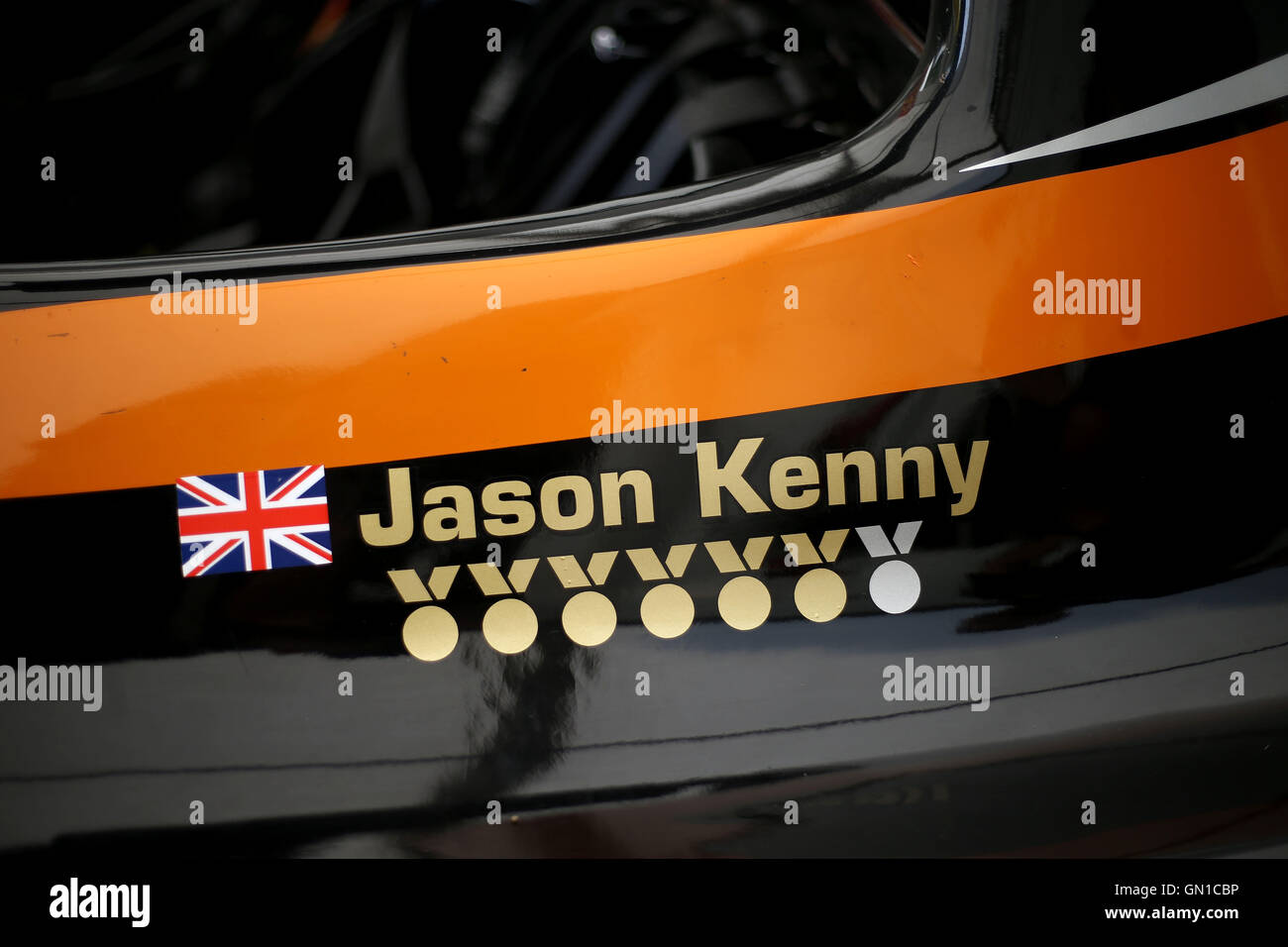 Detail of Olympic gold medal-winning cyclist Jason Kenny's Radical SR3 ...