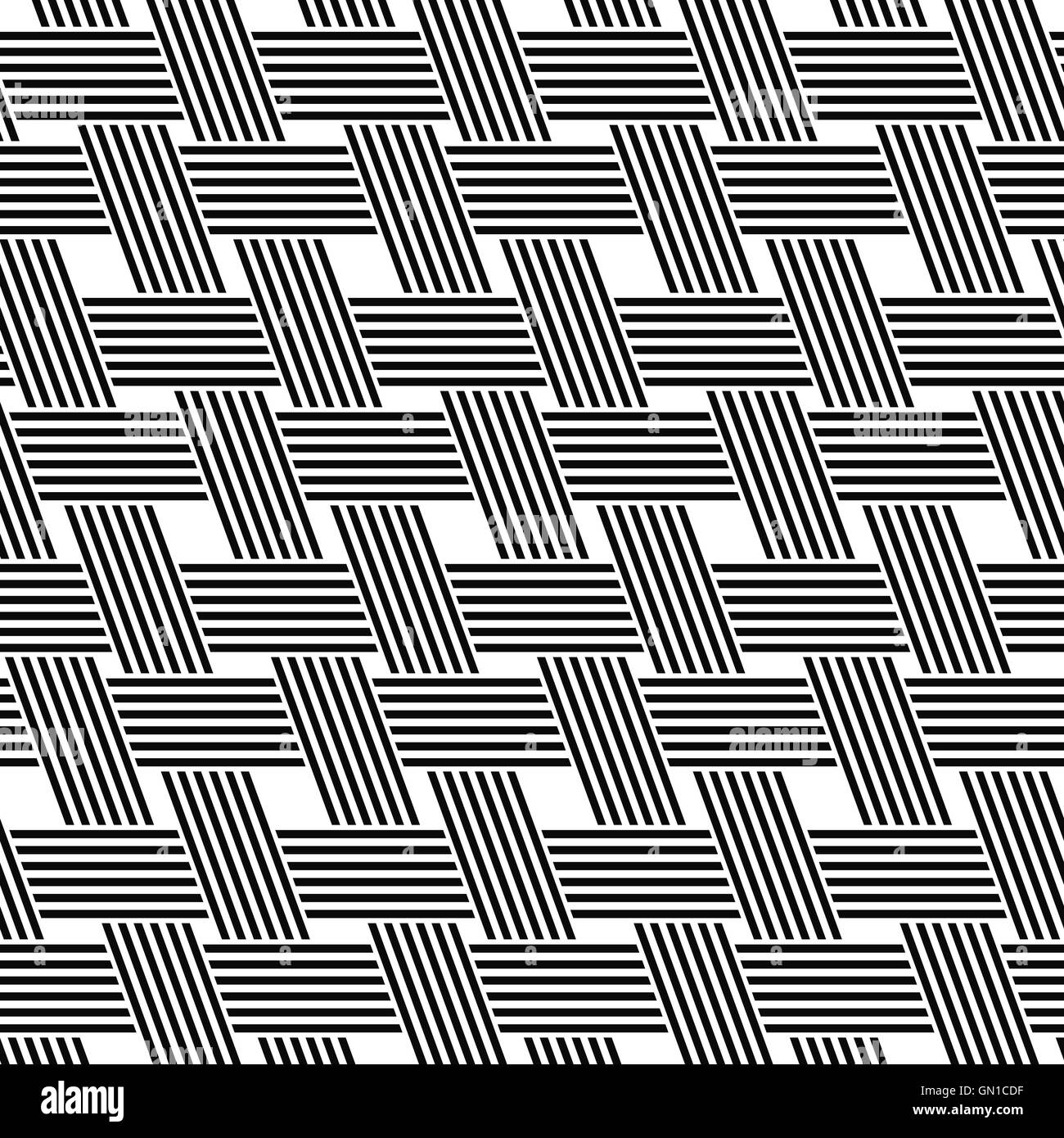 Seamless black and white diagonal weave pattern Stock Vector Image ...