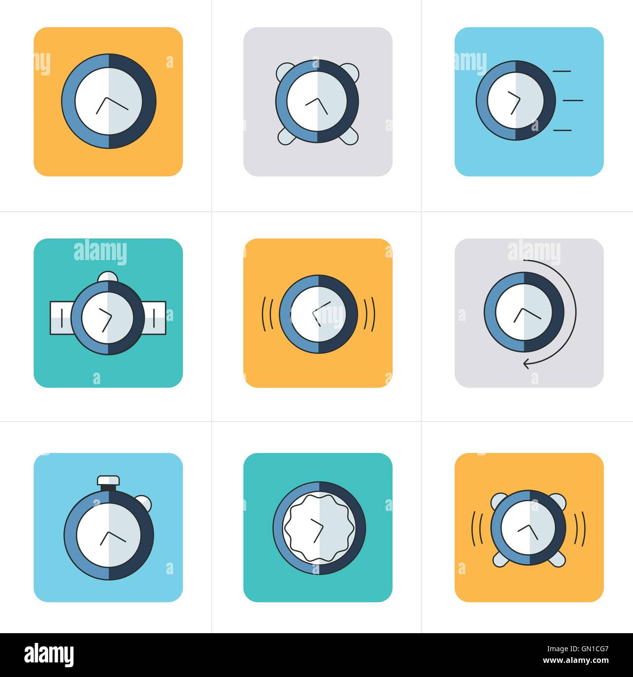 4 clock Stock Vector Images - Alamy