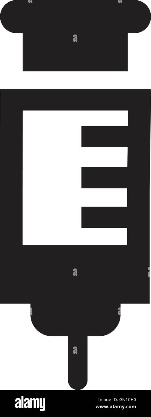 Syringe medical isolated icon hi-res stock photography and images - Alamy