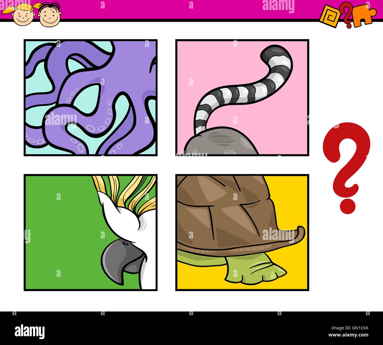 education puzzle task for children Stock Vector Image & Art - Alamy