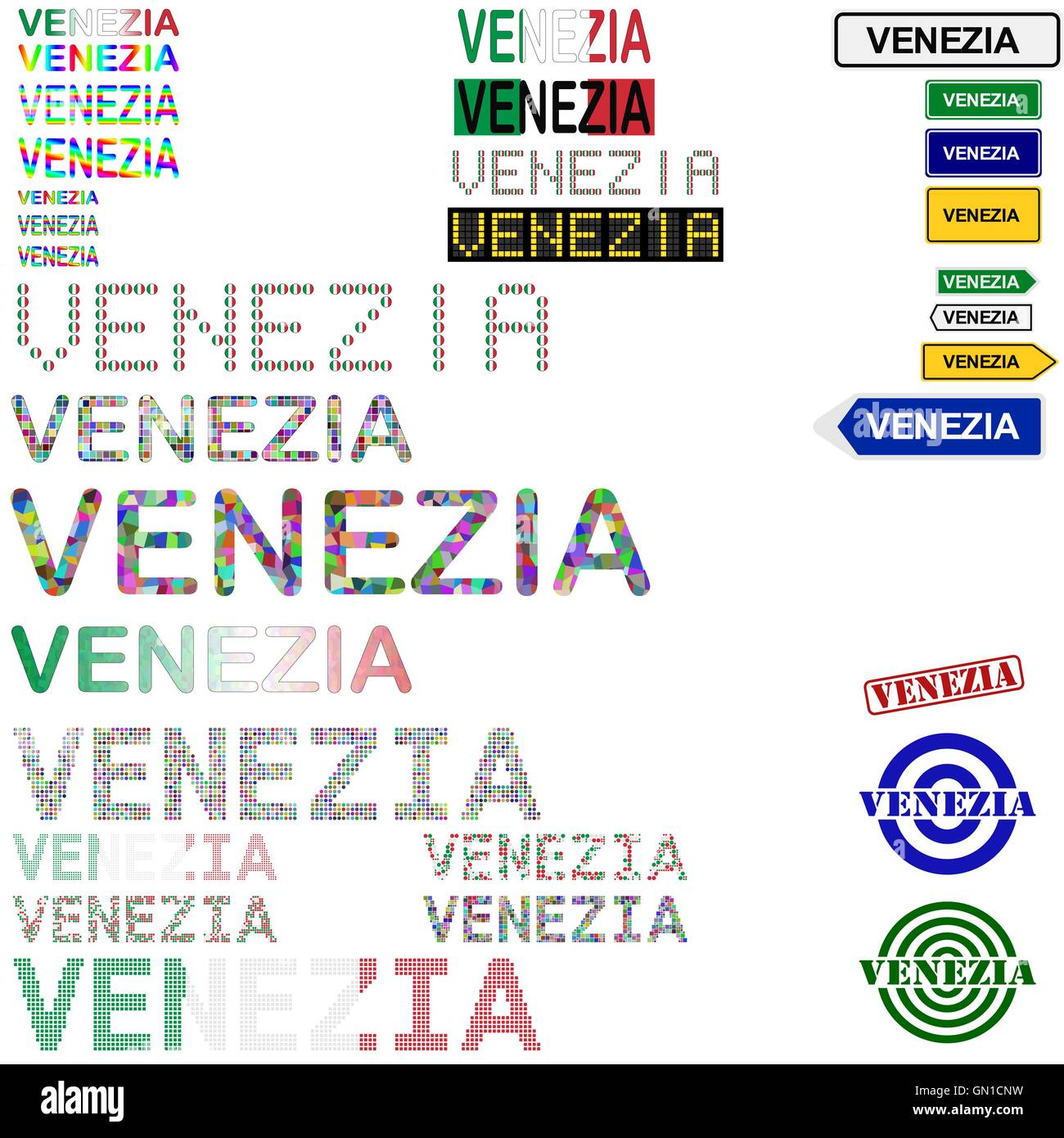Venezia stamp hi-res stock photography and images - Alamy