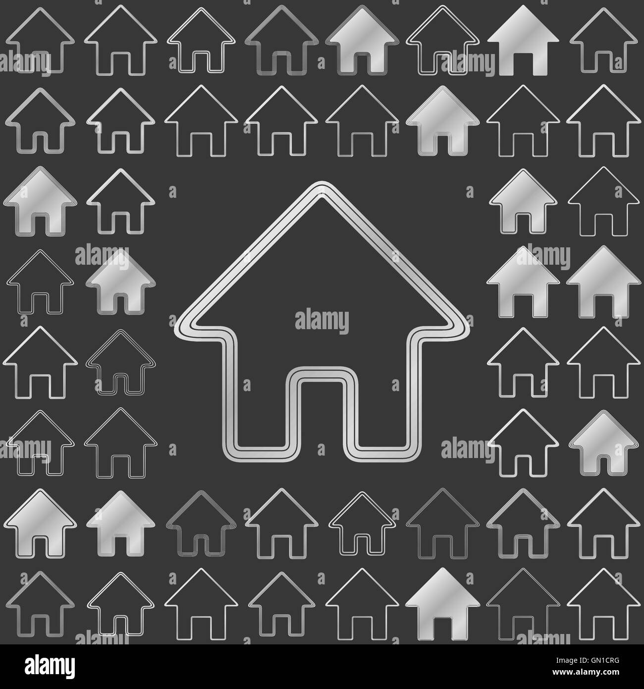 Home icon logo Black and White Stock Photos & Images - Alamy