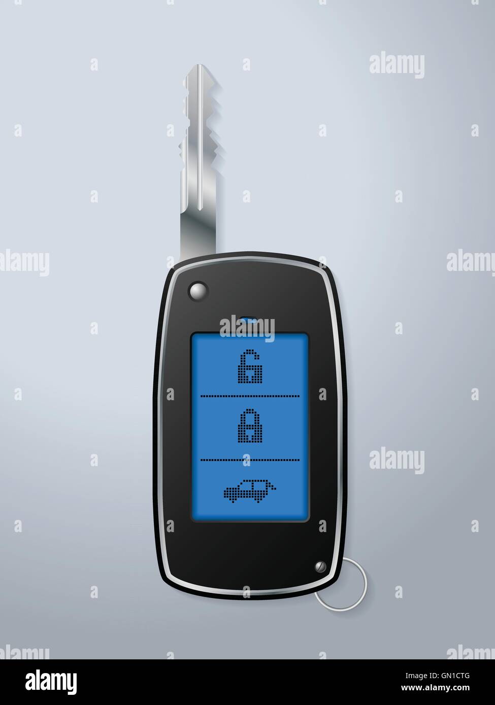 Car remote key with touchscreen Stock Vector Image & Art - Alamy