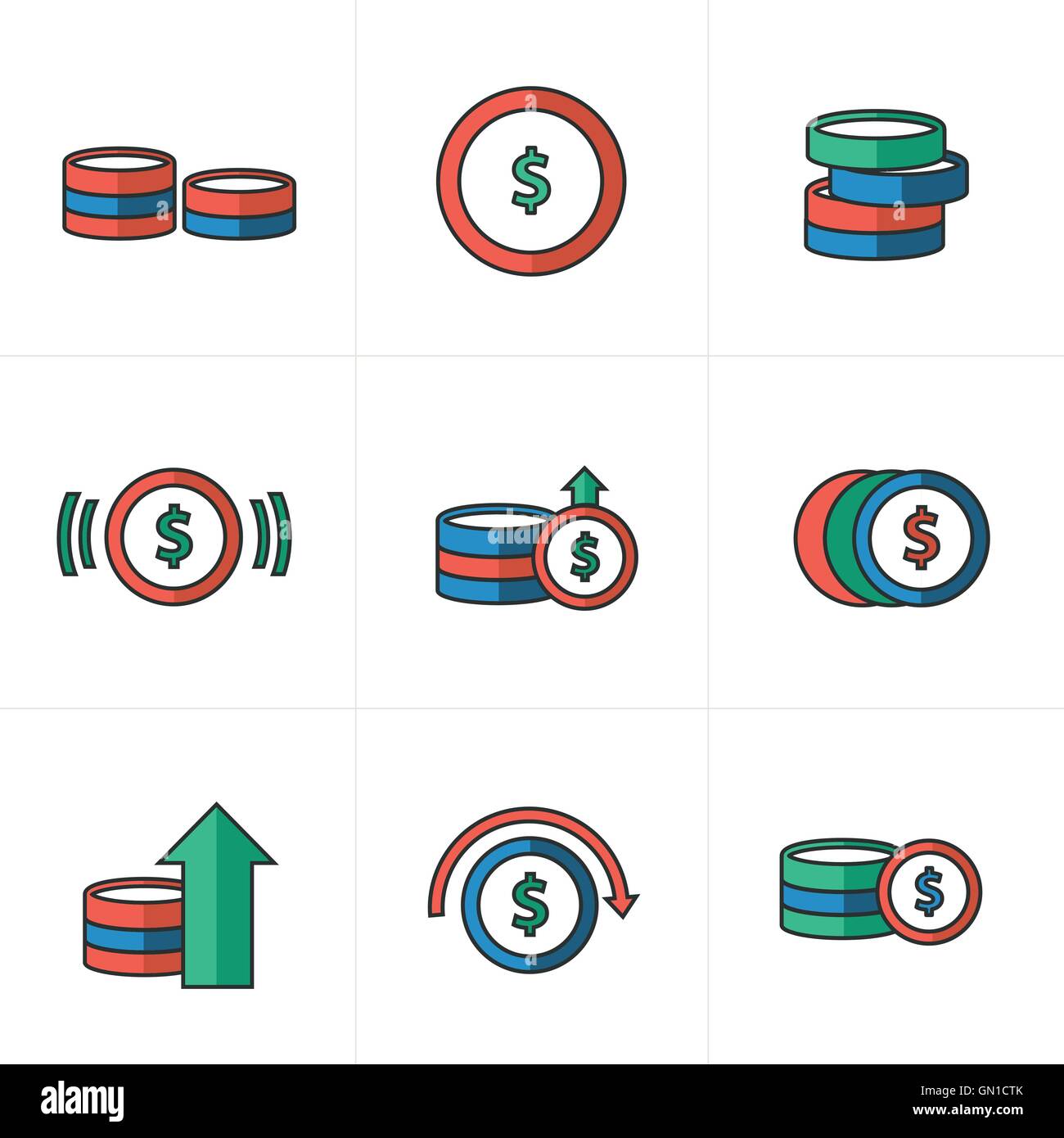Donation pile Stock Vector Images - Alamy
