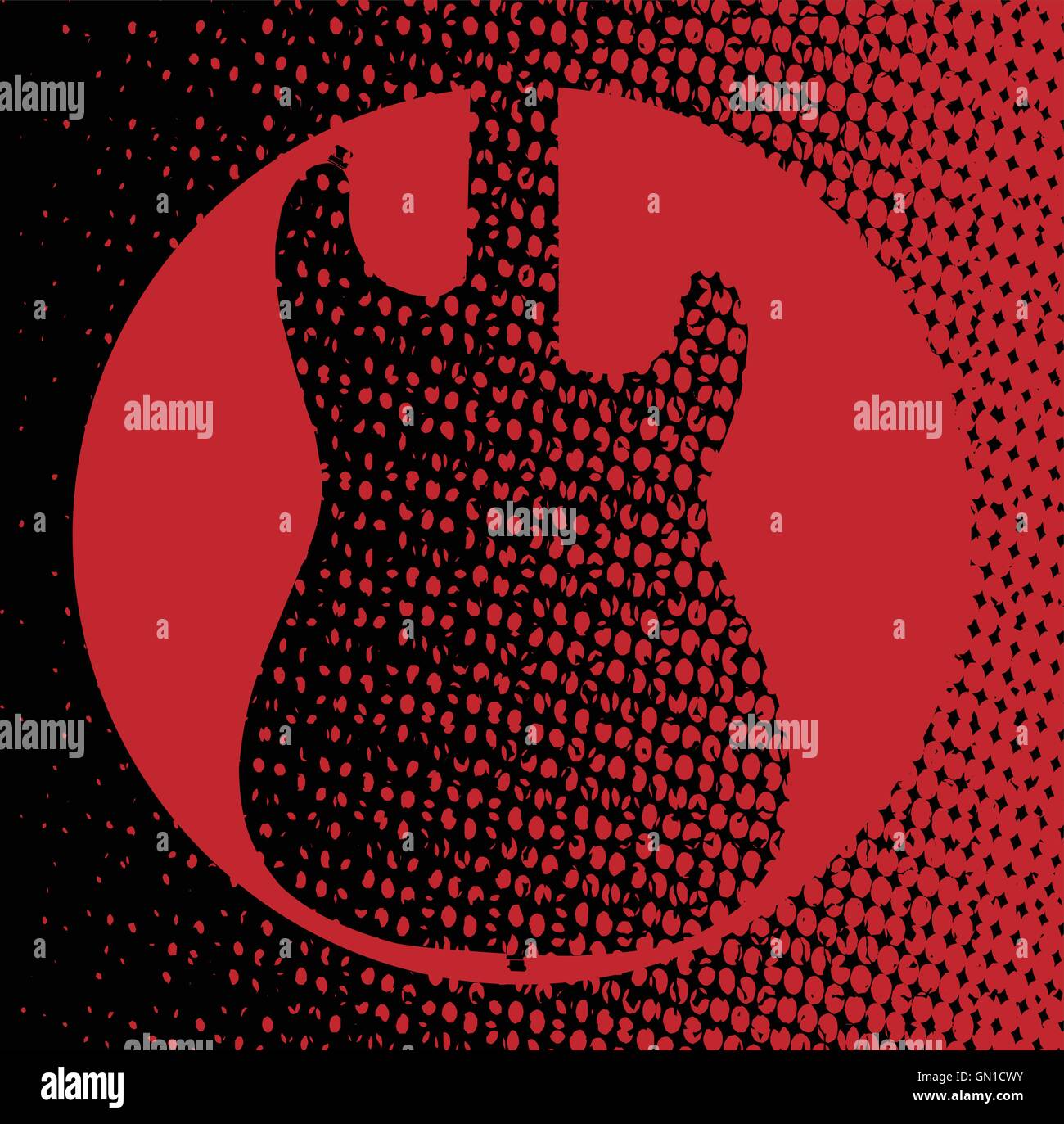 Red Guitar Background Stock Vector Image & Art - Alamy