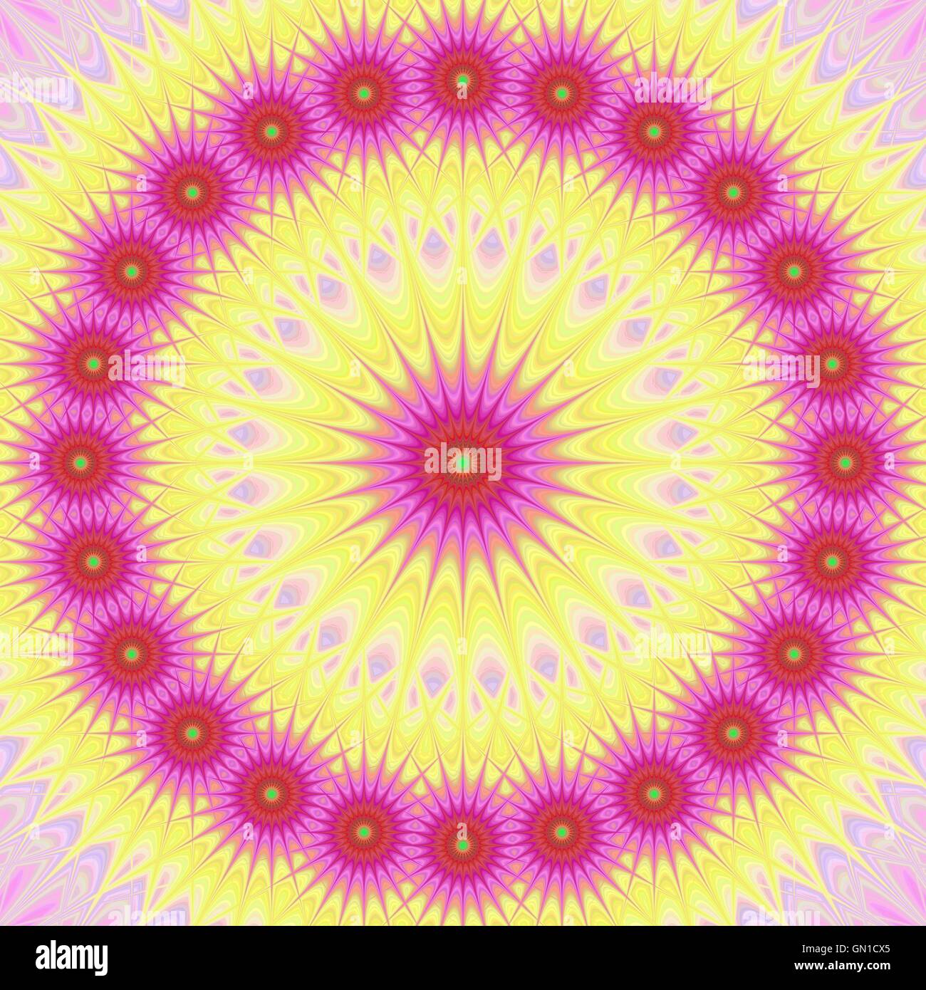 Mandala fractal Stock Vector Images - Alamy