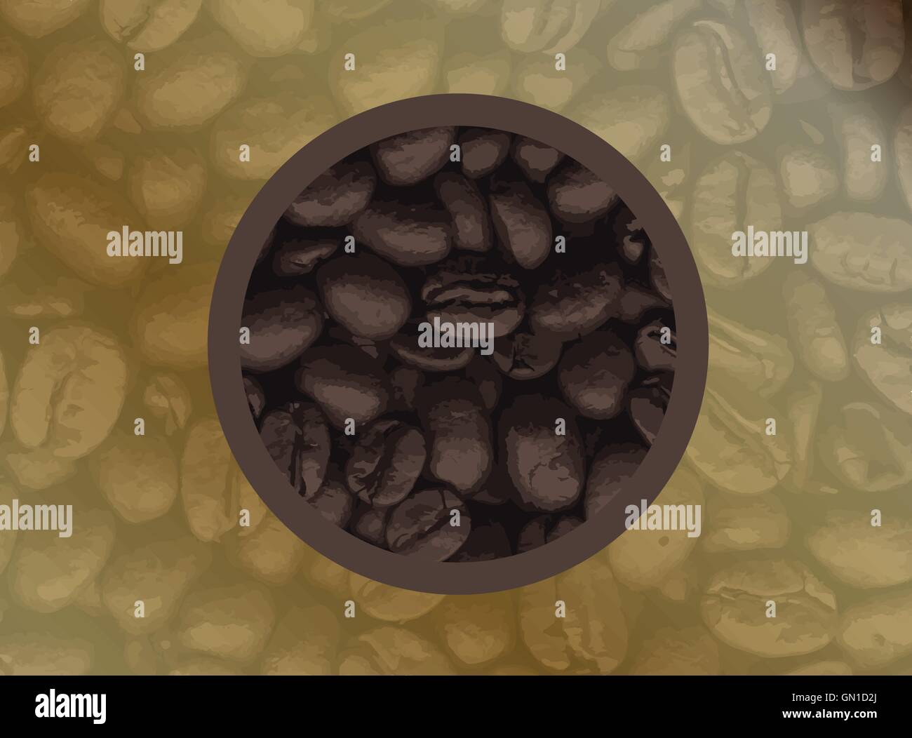 Roasted beans for coffee Stock Vector Images - Alamy