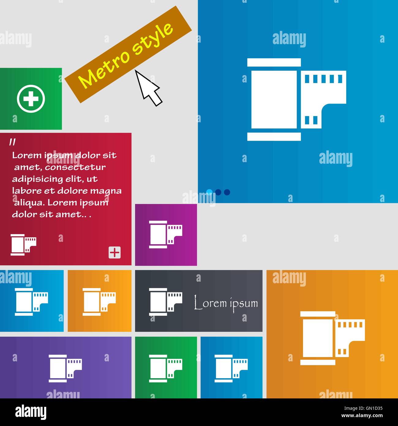 Interface metaphor background Stock Vector Images - Alamy