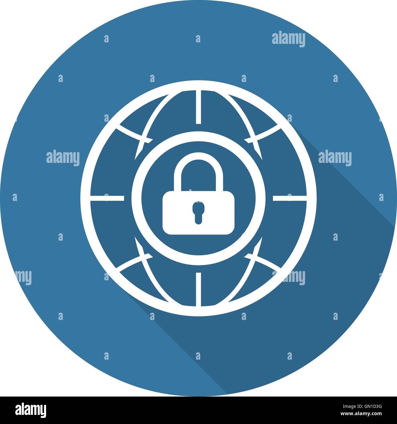 Internet Security Icon. Flat Design Stock Vector Image & Art - Alamy