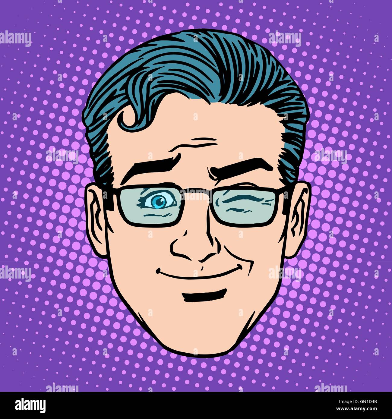 Poke face Stock Vector Images - Alamy