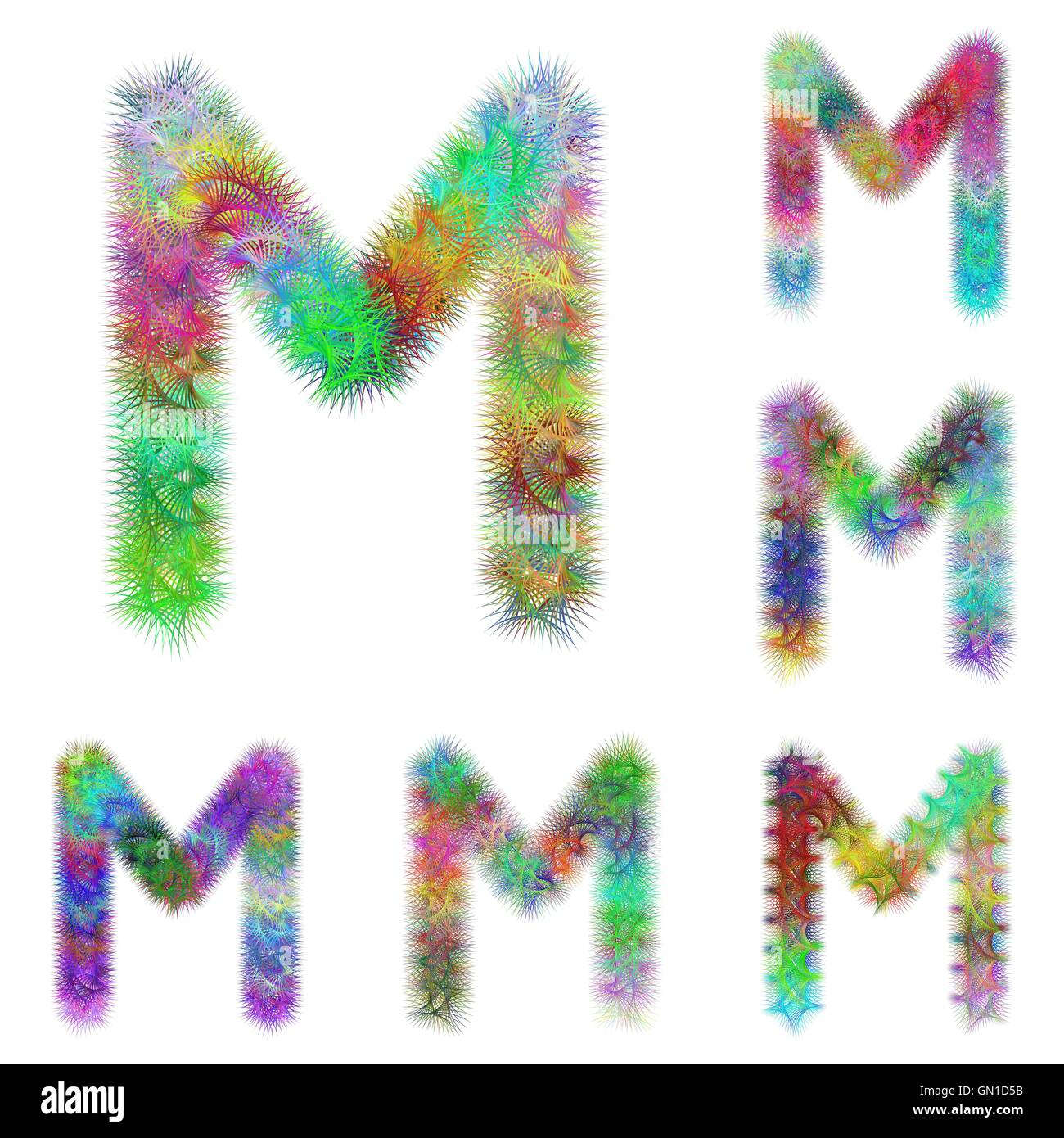 Letter m ornament logo Cut Out Stock Images & Pictures - Alamy