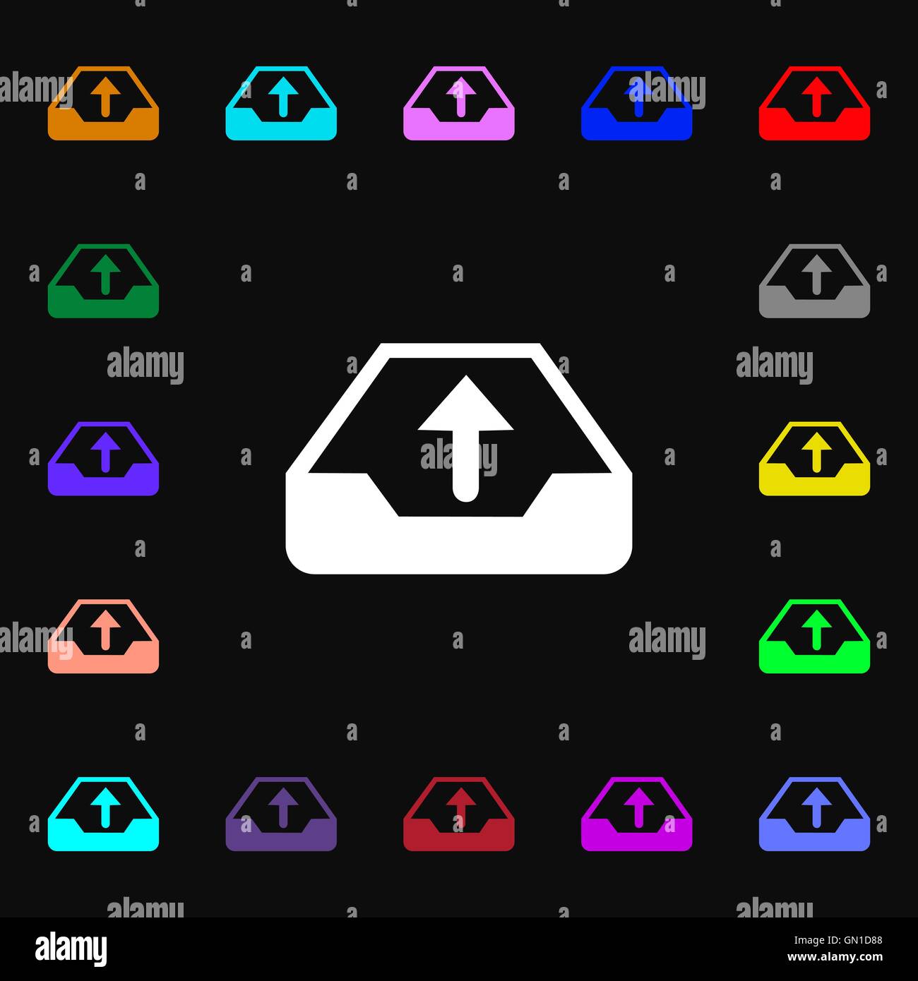Backup icon sign. Lots of colorful symbols for your design. Vector ...