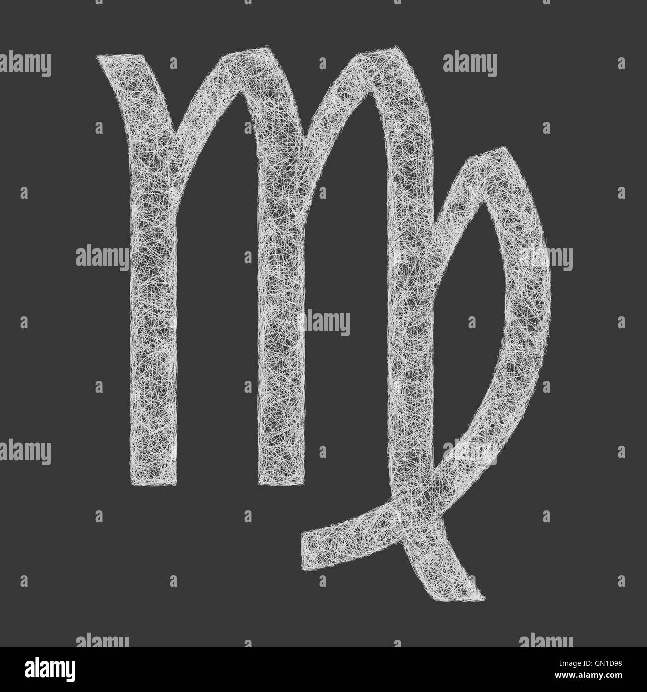 Virgo Zodiac Sign Line Art Stock Vector Image And Art Alamy